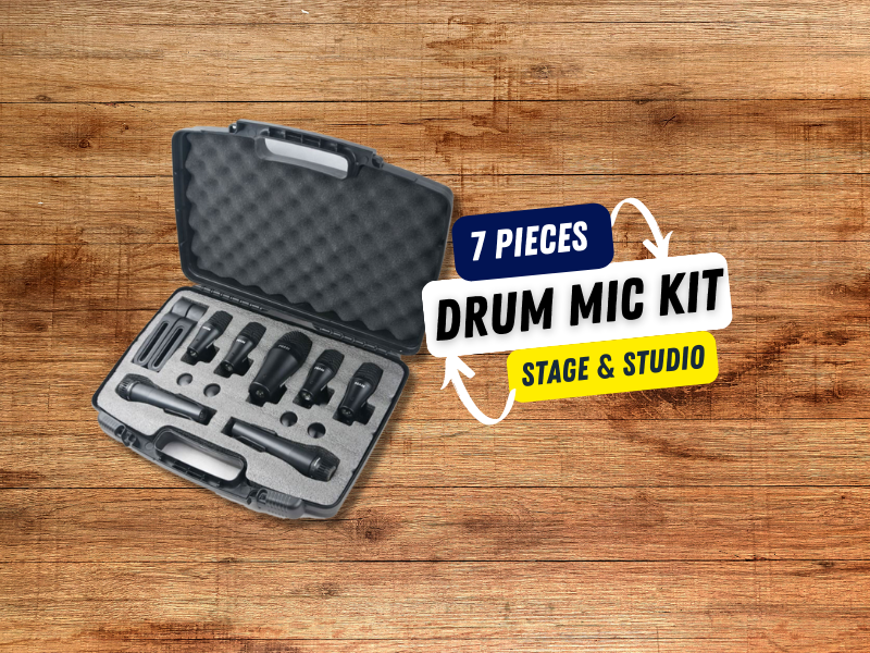 Perfect Drum Mic Bundle for Stage Performance & Studio Recording